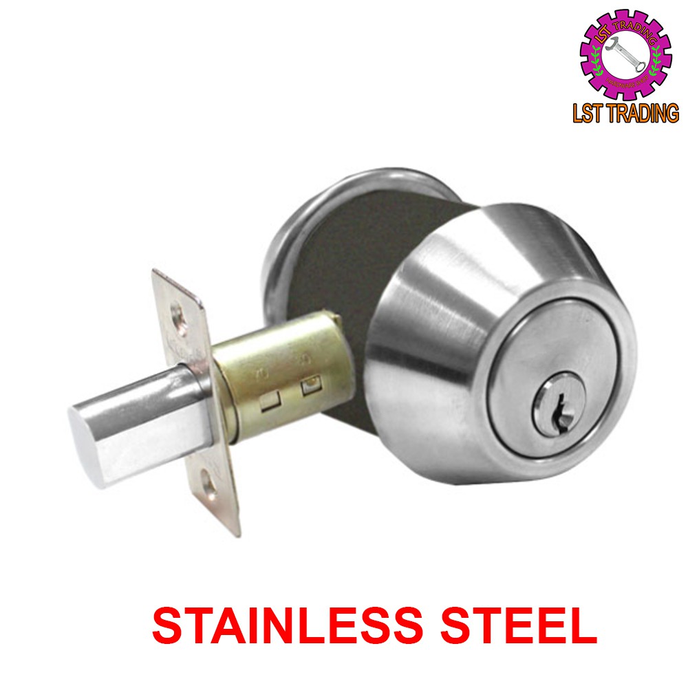 [READY STOCKS] BR9301 STAINLESS STEEL SINGLE DEAD BOLT LOCK / KUNCI ...