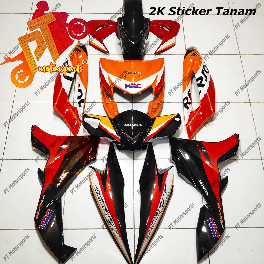 Honda Dash Cover Set V1 Repsol Body Set Sticker Complete | Shopee Malaysia