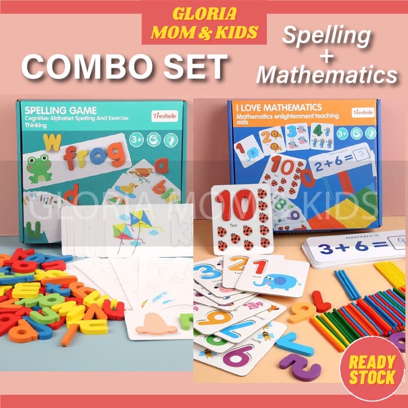🔥COMBO SET 🔥( Spelling Game + Mathematics ) Word Jumble Alphabet I Love ...