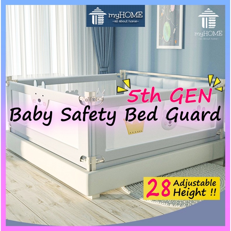 [5th GEN] [CLEARANCE] Lifting Baby Safety Bed Guard Bed Rail Anti-fall ...