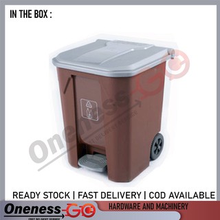 RAYACO 68L Recycle Step Bin with roller / Garbage bin / Trash Bin ...