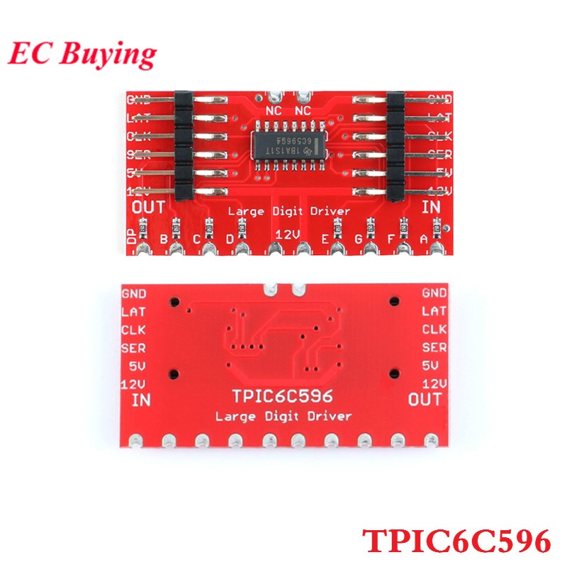 TPIC6C596 8-bit Shift Register 7-Segment Digital Tube Driver Register Module for Andrino Diy ...