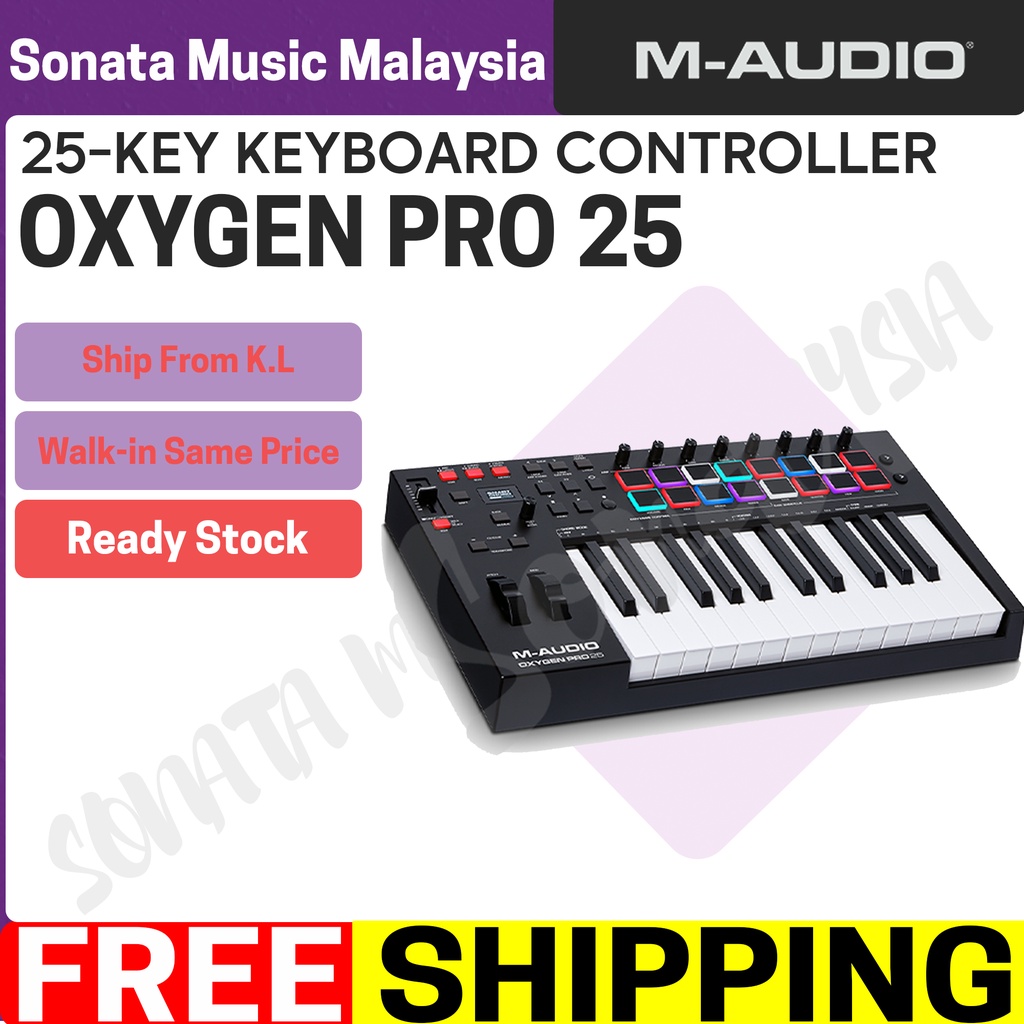 M-Audio Oxygen Pro 25 25-key Keyboard Controller / READY STOCK/ Oxygen ...