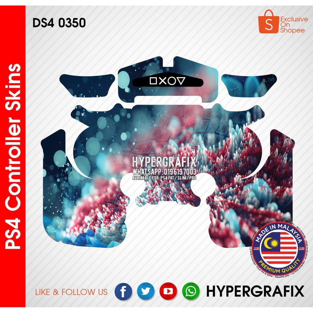 PS4 Controller DS4 SKIN (0350) | Shopee Malaysia
