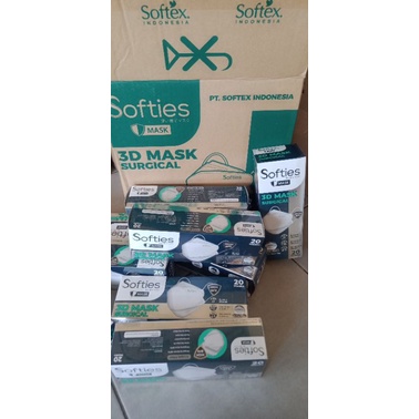 3D Surgical Softies Mask 4ply (20pcs) | Shopee Malaysia