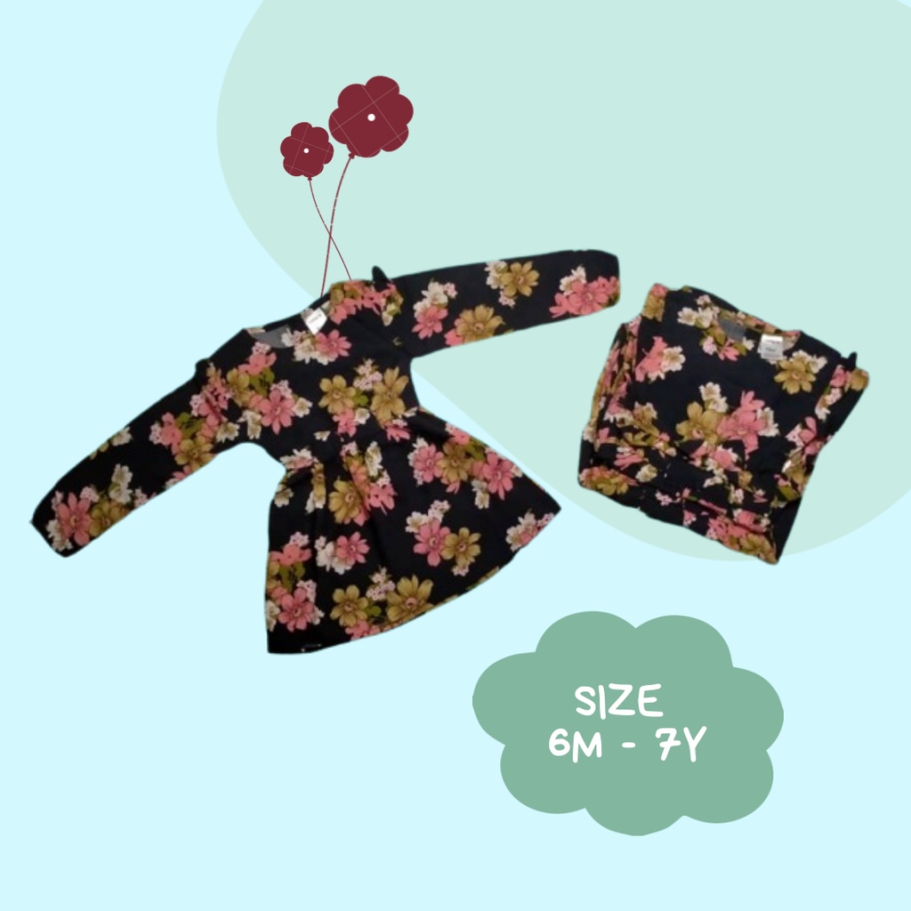 Baju Blouse Budak Perempuan Bunga Kids Girl Baby Raya 2024 [Bercorak ...