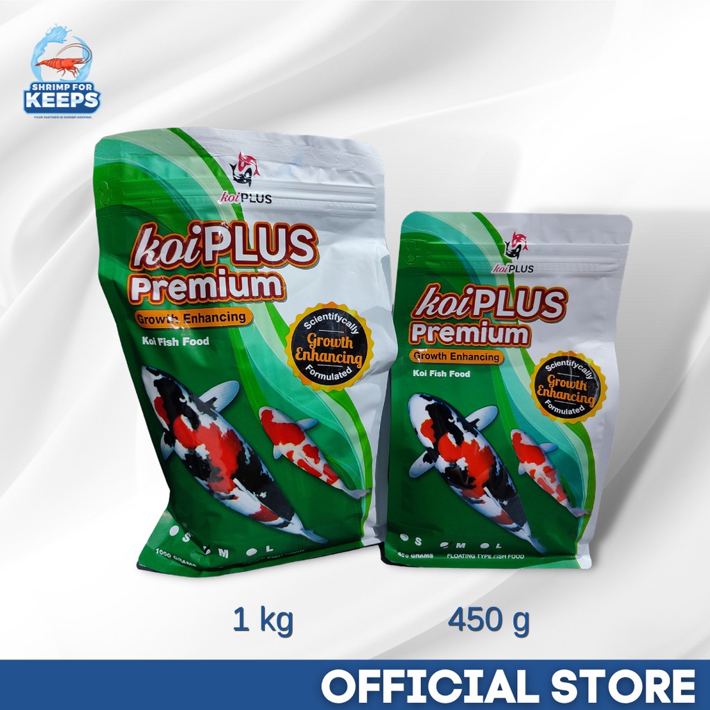 Koi Plus Premium Growth Enhancing Scientifically formulated Koi Fish Food ( 450 g / 1 kg ...