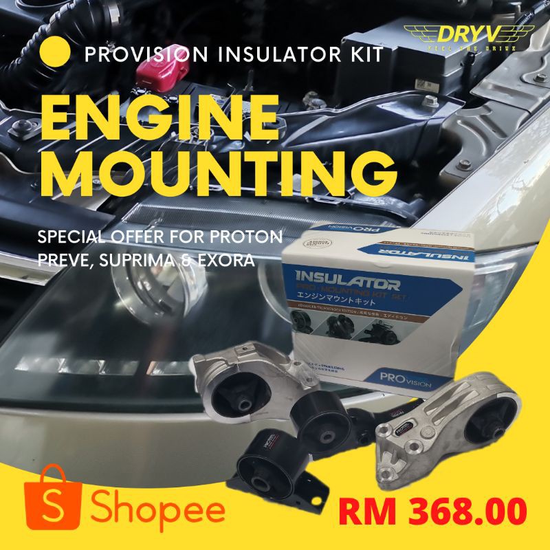 Engine Mounting Kit Provision for Proton Preve, Suprima & Exora (Turbo ...