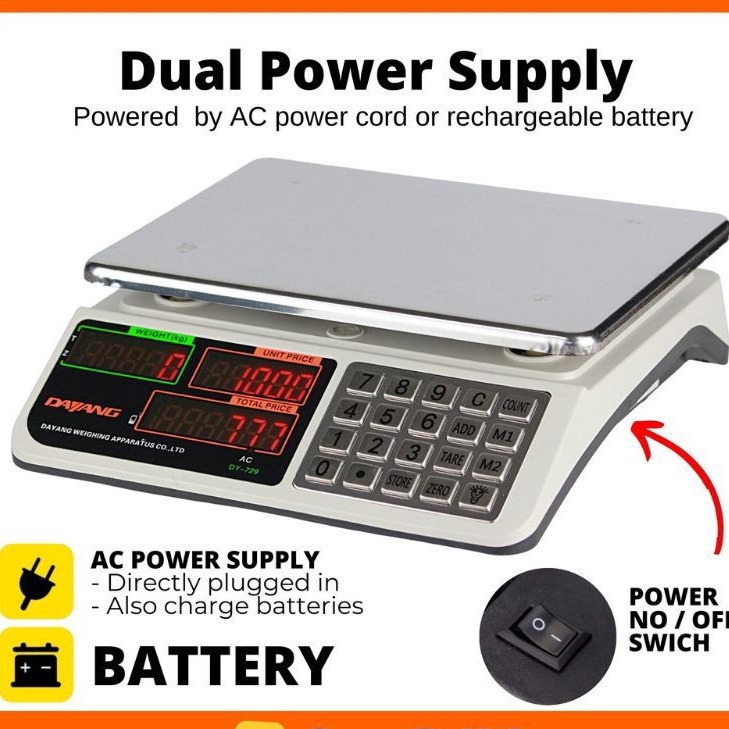 READYSTOCK 🔥Penimbang Harga Timbang PasarTIMBANG BESI PLASTIK 40kg ...