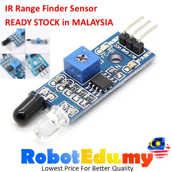 Adjustable IR Infrared Range Finder Obstacles Avoid Distance Digital ...