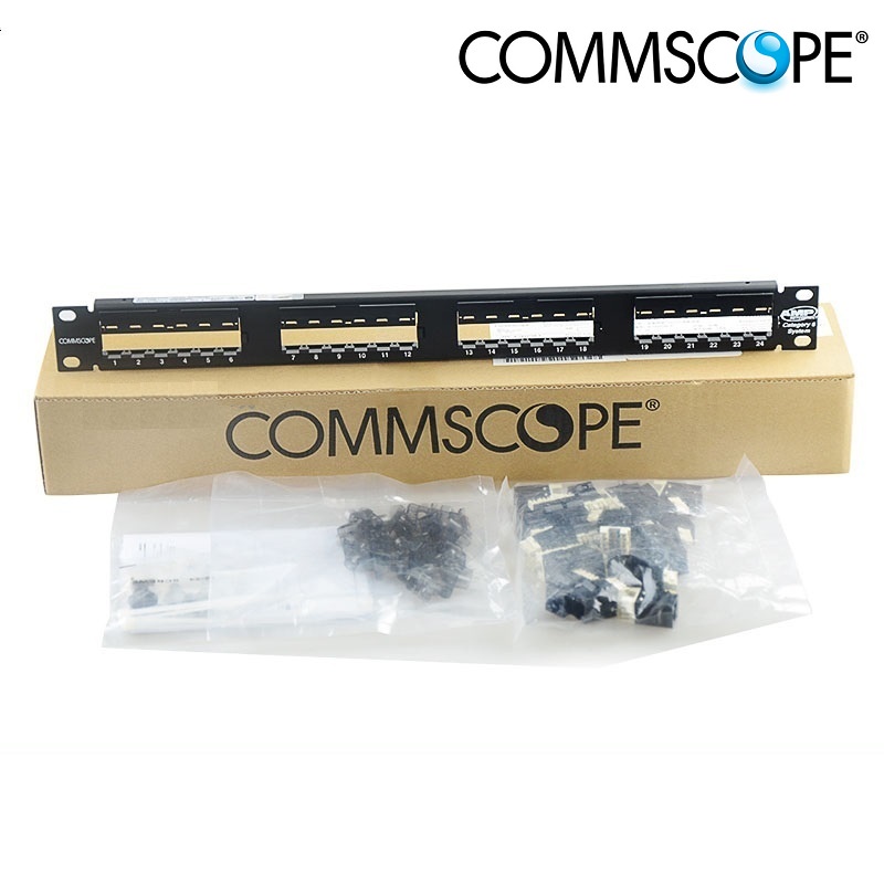 Commscope AMP UTP Category 6 24 Port Patch Panel CAT5E CAT6 48 Port ...