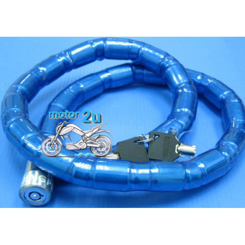 Motorcycle Bicycle Cable Chain Lock Motorsikal Bisikal Lock Rantai Tali ...