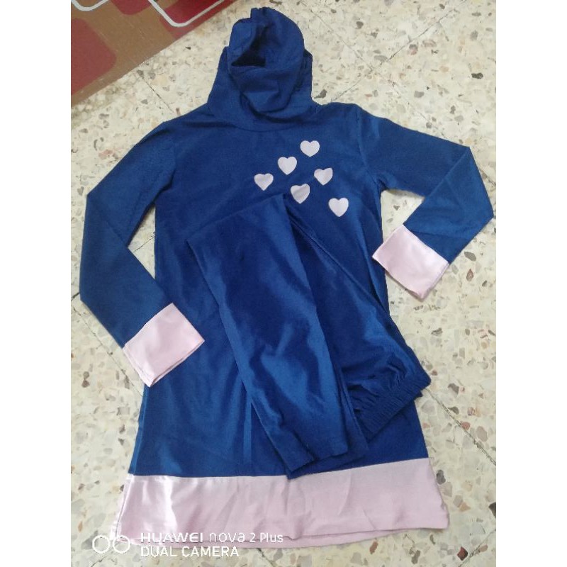 baju mandi muslimah sepasang /suit swim girl 8 - 9 thun | Shopee Malaysia