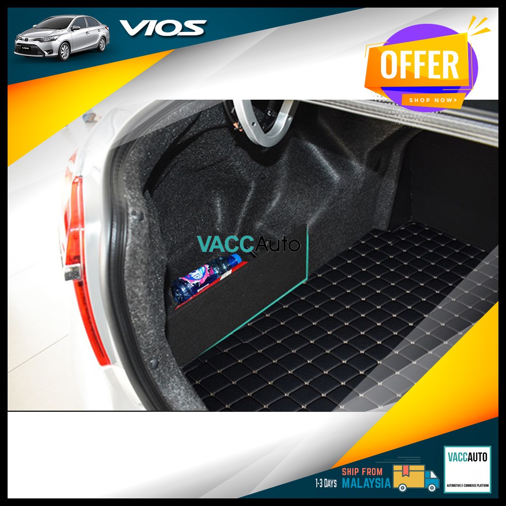 Toyota Vios (3rd Gen) Rear Boot Car Bonnet Storage Box Organizers 2013 ...