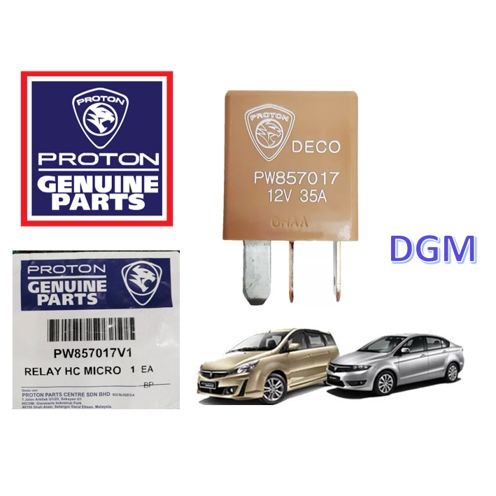 PROTON GENUINE PARTS MICRO FAN RELAY 4 PIN (PW857017V1) FOR PROTON ...