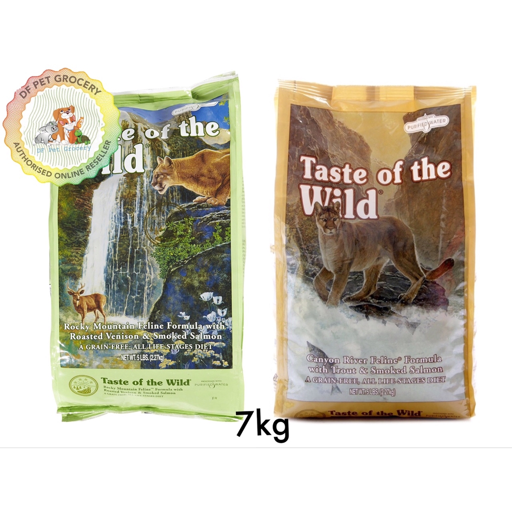 Taste Of The Wild Cat Food 7kg - Rocky Mountain / Canyon River ( TOTW ...