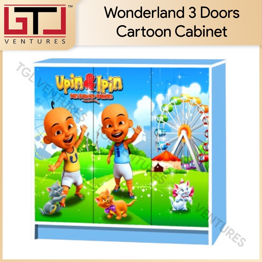 TGL Wonderland 3 Doors Cartoon Cabinet Children Cabinet Kabinet Kartun ...