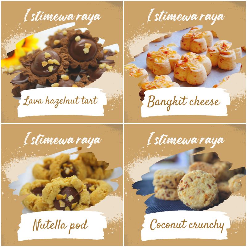 [NEW] Biskut raya 2022 Nutella pod, almond choc cookies, lava hazelnut ...