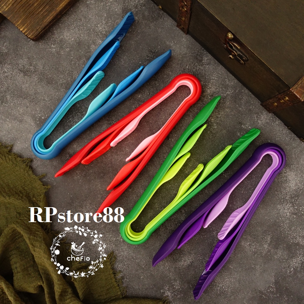 Capitan Mini 3in1/food Tongs/Color Plastic Tongs Set | Shopee Malaysia