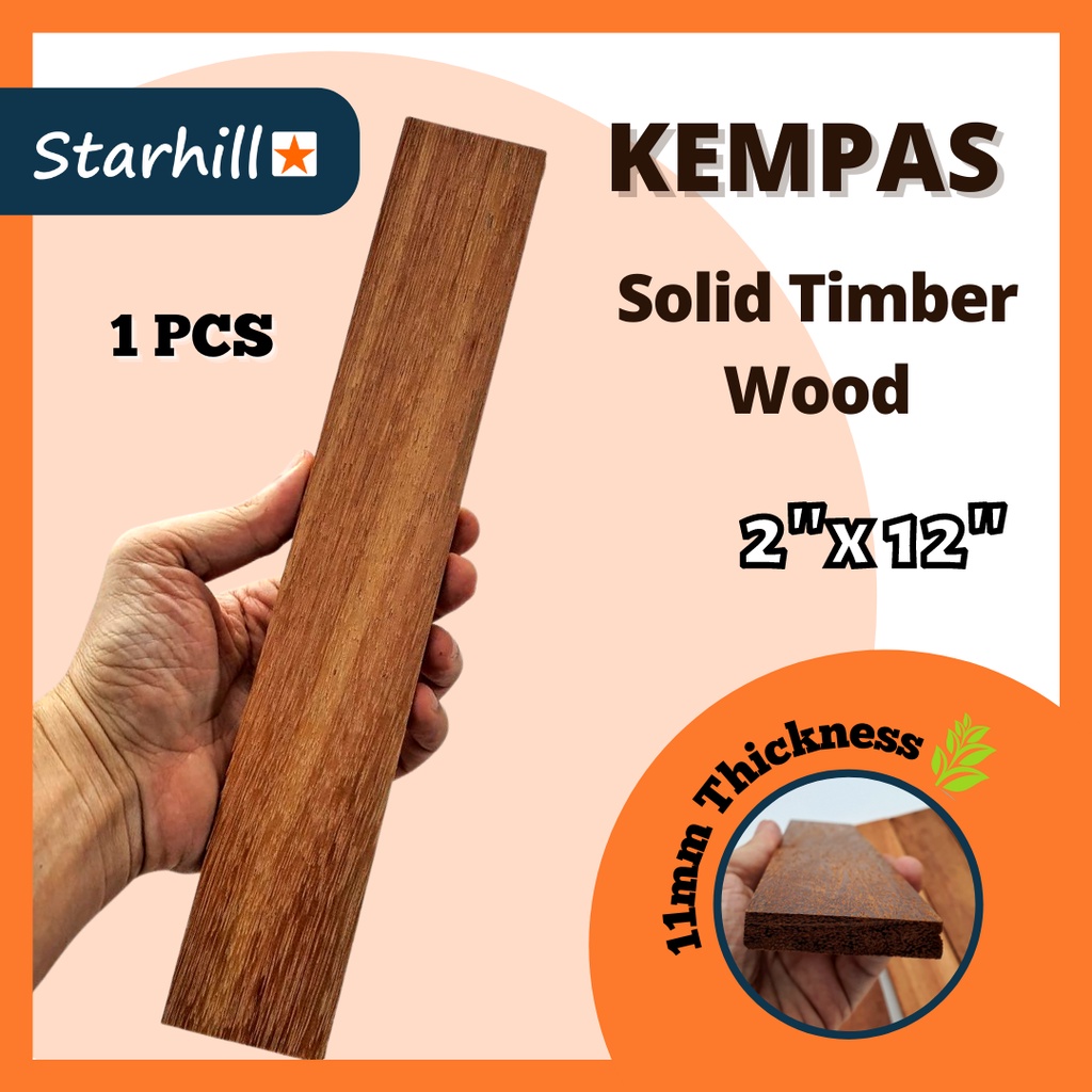 Kempas 2"x12" (305mm) Solid Timber Wood for Flooring Parquet Staircase ...