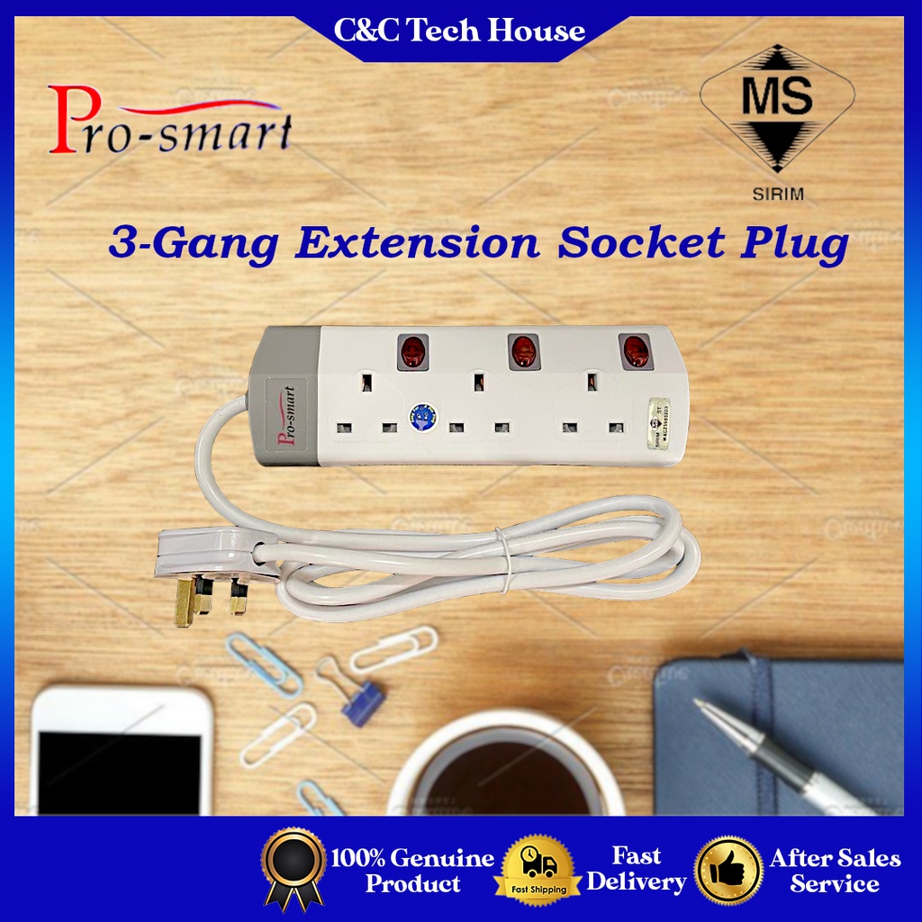 [SIRIM] 2M UK Extension Plug Universal Sockets With USB Changing Ports | 2500W Multifunction ...