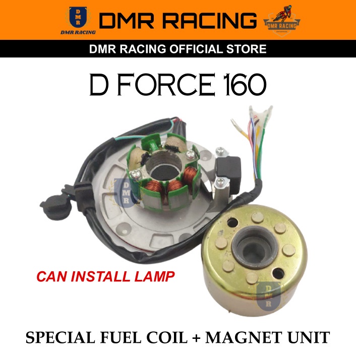 DEMAK D FORCE 160 Special Stator Fuel Coil with LED & Std Magnet Assy ...