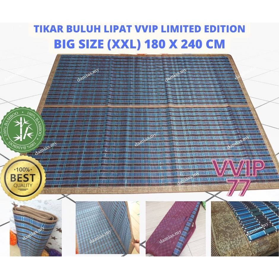 PROMOSI TIKAR BULUH KARPET VVIP/vip XXL BAMBOO MAT CARPET ( 180CM X ...