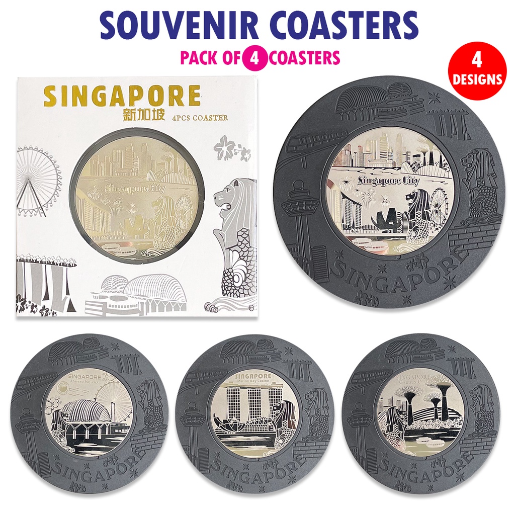 Cup Coaster 4pcs Set Souvenir | Shopee Malaysia
