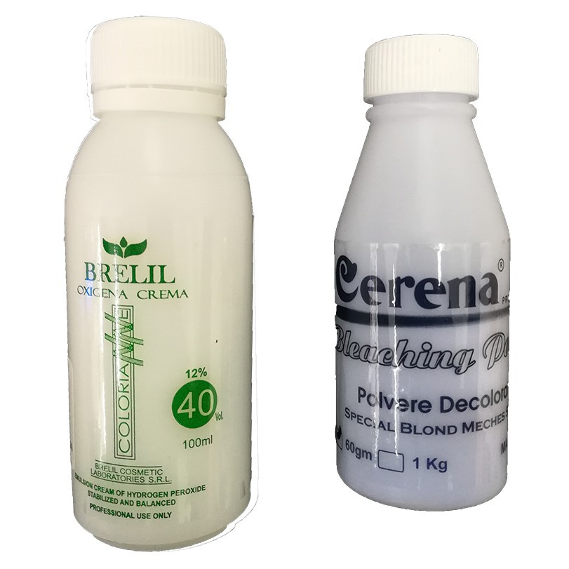 Bleaching Powder 60g + Developer Set 100ml (Hair Dye Highlight Kit ...