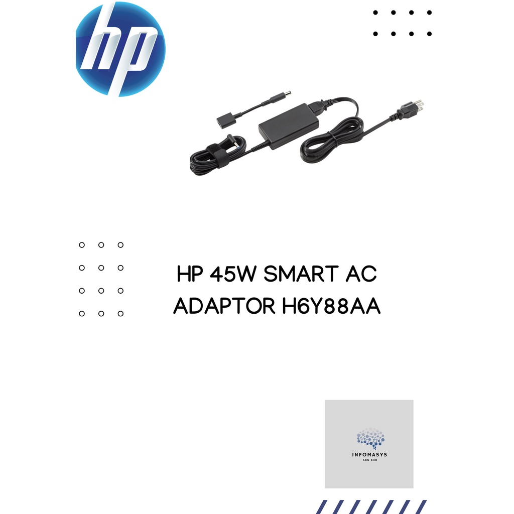 Original HP 45W Smart Ac Adaptor H6Y88AA | Shopee Malaysia