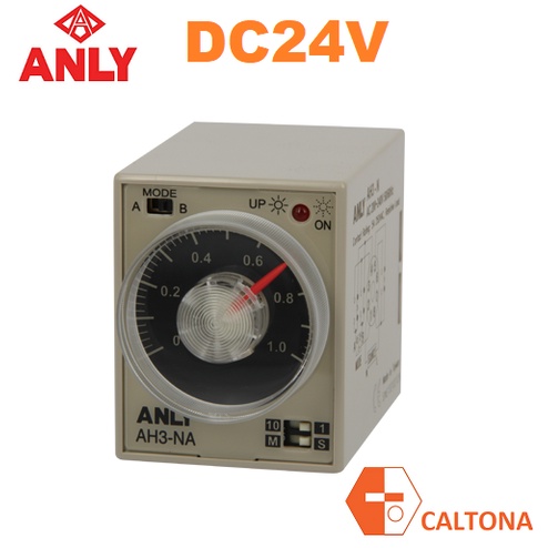 ANALOGUE TIMER DC24V AH3-N ANLY 1S, 3S, 6S, 10S, 30S, 60S, 1M, 3M, 6M ...