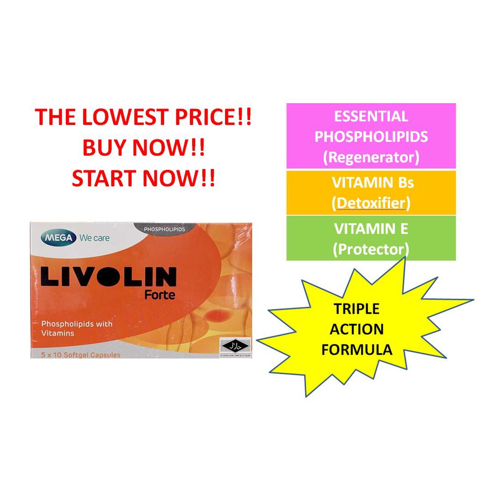 MEGA Livolin Forte (50's/ 50'sx2) EXP: 31/08/2022 | Shopee Malaysia