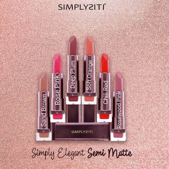 SimplySiti Simply Elegant Lipstick SEMI MATTE | Shopee Malaysia