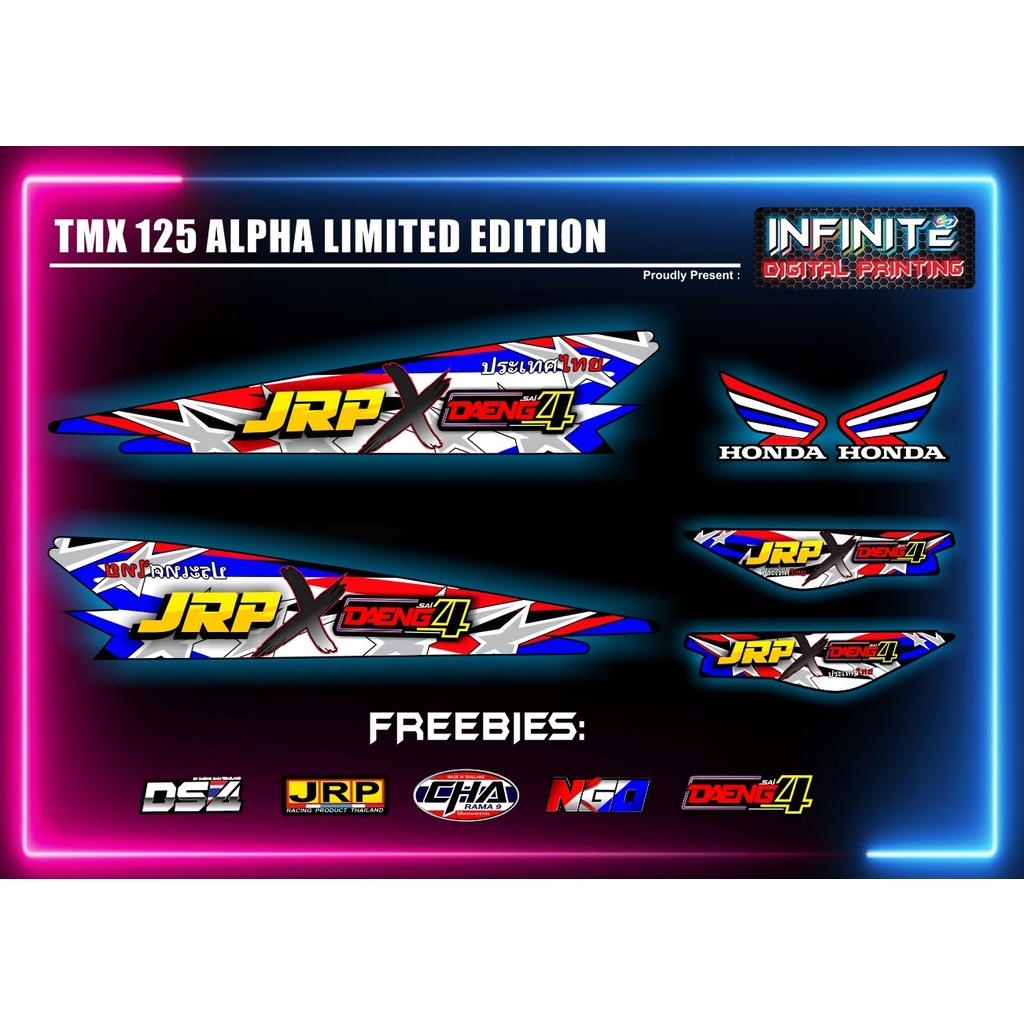 TMX 125 (JRP X DAENG DECAL STICKER) | Shopee Malaysia