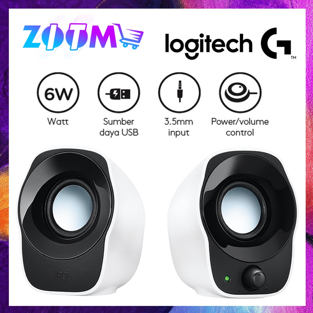 LOGITECH Z120 STEREO SPEAKER USB POWERED VOLUME CONTROL | Shopee Malaysia