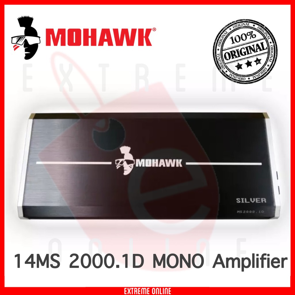 MOHAWK AMPLIFIER 14MS2000.1D SILVER SERIES 2000W MONO Amplifier ...