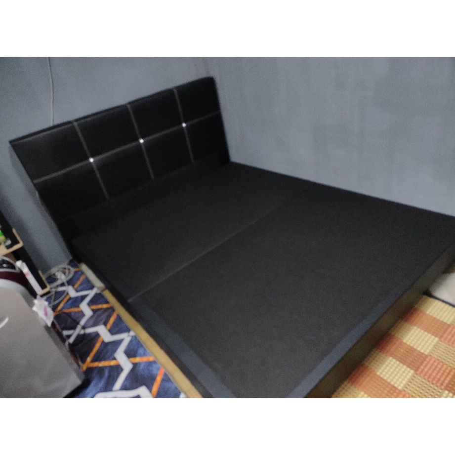 PVC Queen Bed Frame Katil 3 Diamond Add On Queen Foam Mattress | Shopee ...