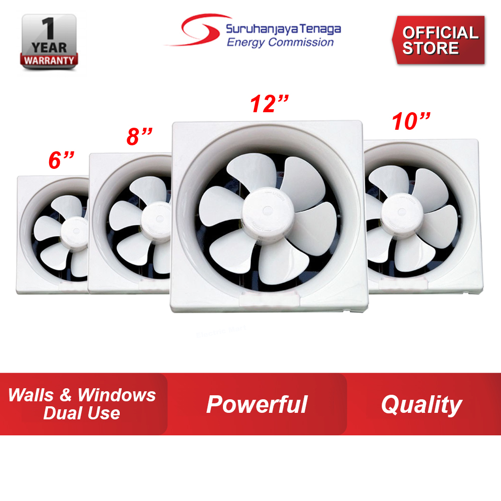 6" 8" 10" 12" Bedroom Living Toilet Kitchen Guest Room Exhaust ...