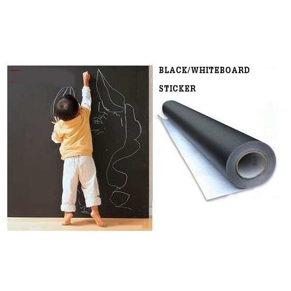 BLACK/WHITEBOARD STICKER 60*200CM | Shopee Malaysia