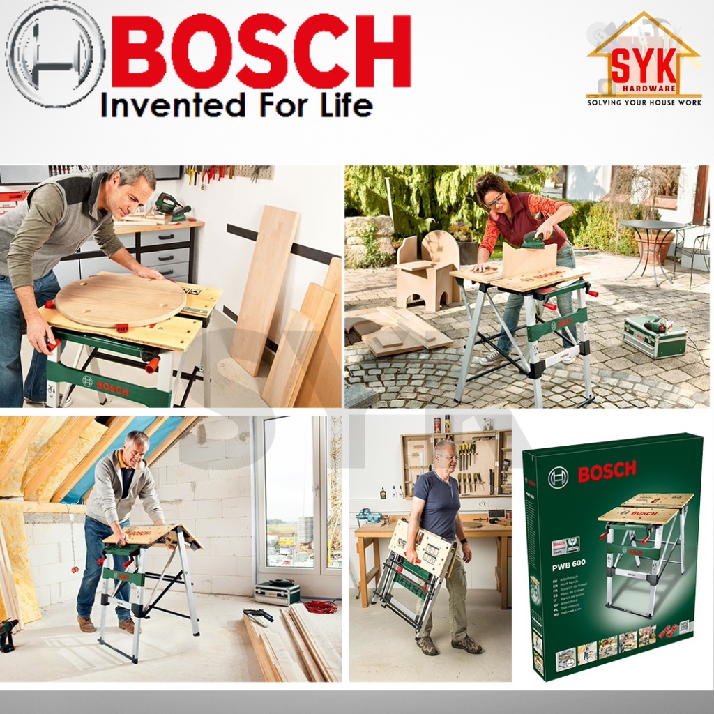 SYK BOSCH PWB600 PWB 600 Universal Portable Workbench Table Woodworking ...