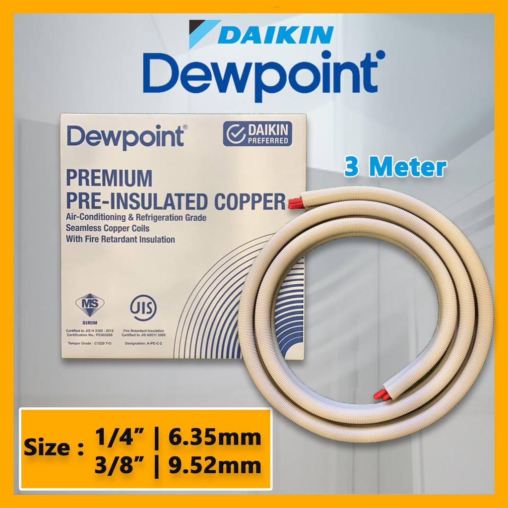 Dewpoint Premium Pre-Insulated Copper Pipe With Fire Retardant ...