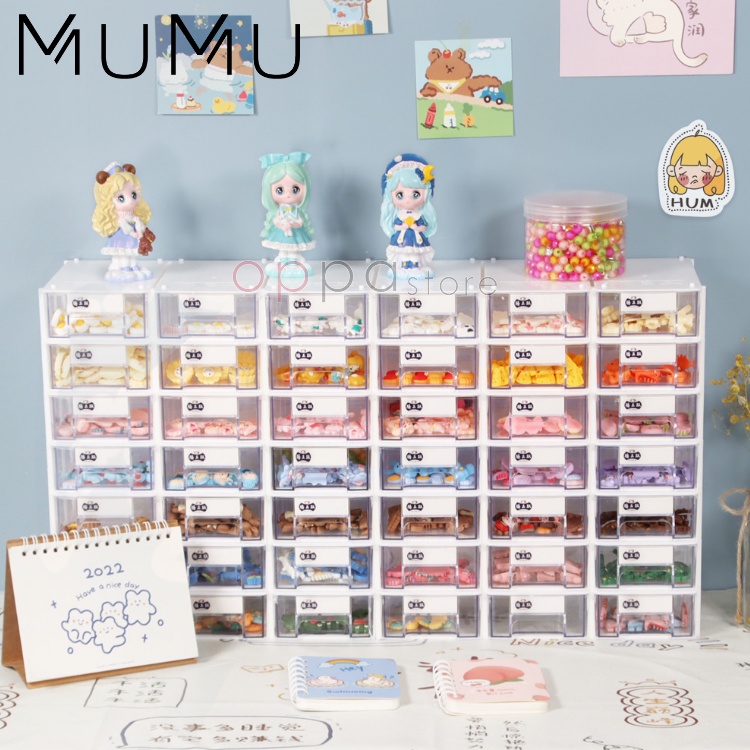MUMU Style Stackable Mini Storage Box Craft Accessories Small Parts ...