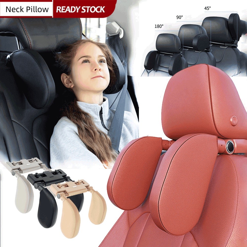 Car Neck Headrest Pillow Cushion Car Seat Pillow Adjustable Memory Foam ...