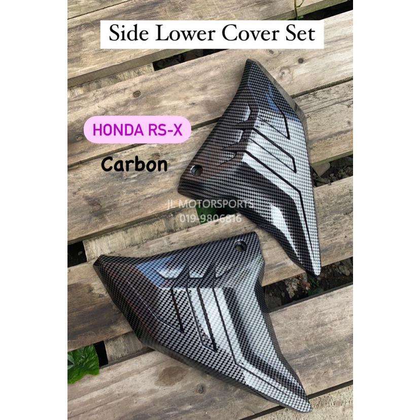 HONDA RS-X 150 ABS SIDE LOWER COVER SET (CARBON) | Shopee Malaysia