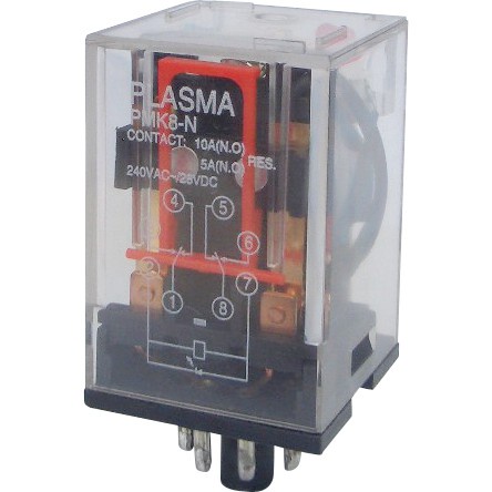 Plasma PMK8-N MK-2P 8pin Relay c/w Neon PF083A 8 Pin Relay Base | Shopee Malaysia