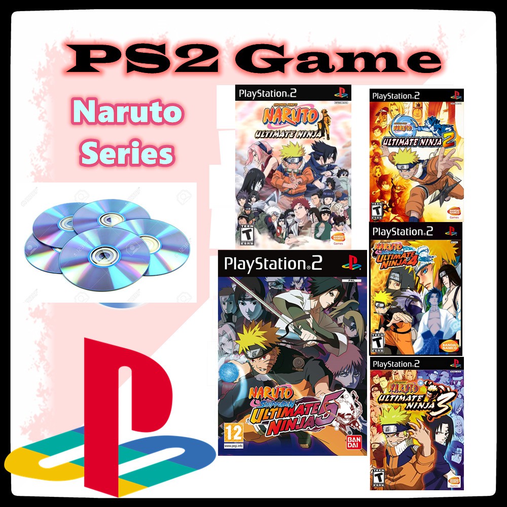 💥 Ps2 Game Naruto Series / Naruto Ultimate Ninja 1 2 3 4 5 / Good ...