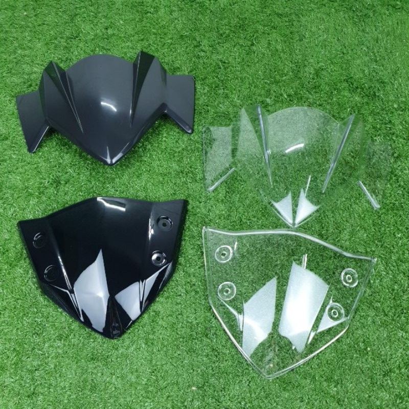 HONDA RS150 RS-X WINDSHIELD /COWLING VISOR [ BLACK / CLEAR ] | Shopee ...