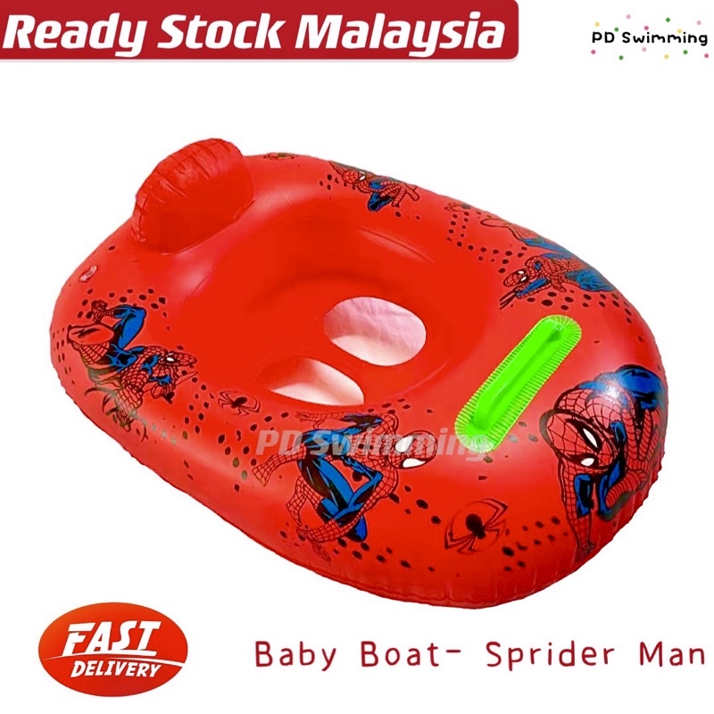 [Ready stock]Spider Man cartoon Baby Kids Inflatable Swimming Pool Seat ...