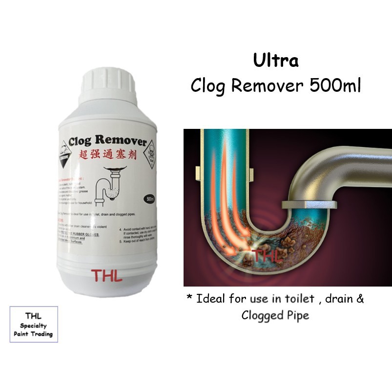 Ultra Clog Remover/Pipe Drain Cleaner 500ml 管道疏通神器！！ | Shopee Malaysia