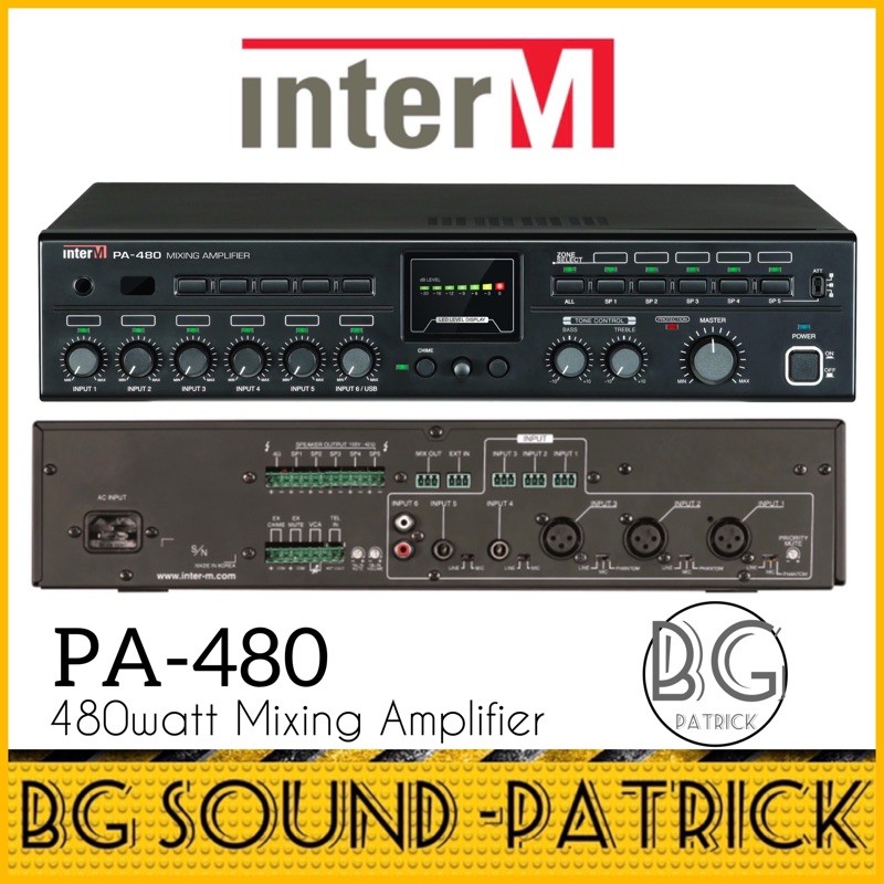InterM PA480 480watt Mixing Amplifier | Shopee Malaysia
